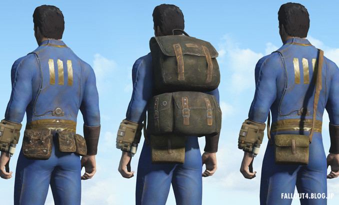 Fallout4⚡情報局：7種類のバックパックMOD『Carry those Bags』