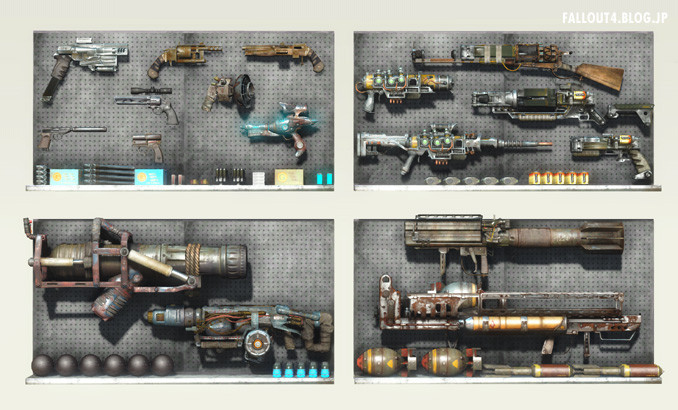 Fallout4⚡情報局：Filled Weapon Displays