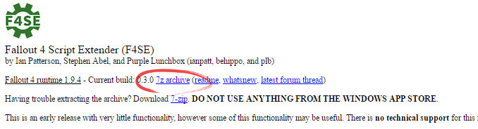 Fallout4⚡情報局：Fallout 4 Script Extender (F4SE) v1.9.4 対応版がリリース