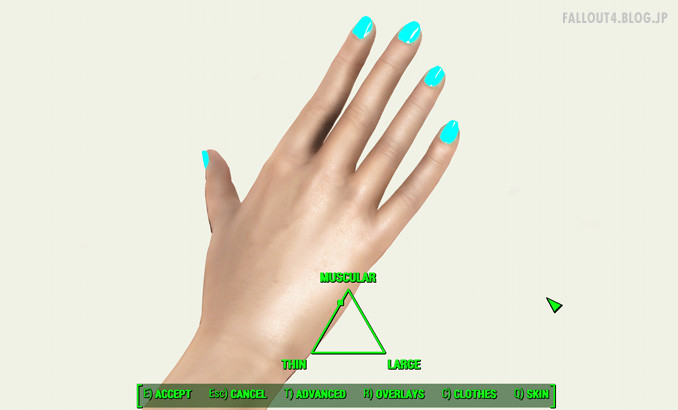 Fallout4⚡情報局：LooksMenu Nail Salon