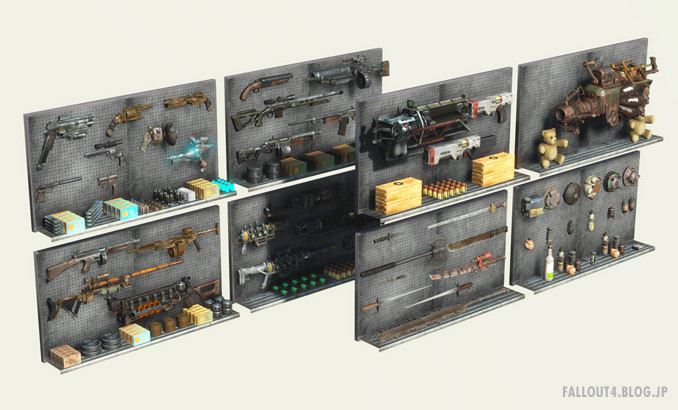 Fallout4⚡情報局：Filled Weapon Displays