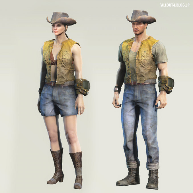 Fallout4⚡情報局：Cowboys and Cowgirls Outfit Pack