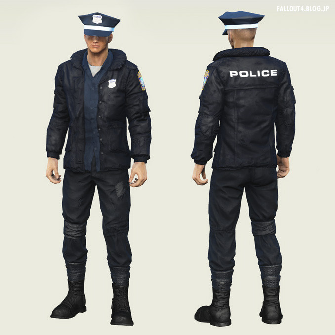 Fallout4⚡情報局：Boston police uniform pack standalone