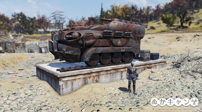 錆びたAPCサバイバルテント｜ぬかキャン：Fallout 76 サバイバルガイド