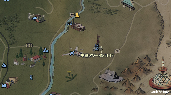中継タワーHN-B1-12（Relay tower HN-B1-12）｜ぬかキャン：Fallout 76 サバイバルガイド