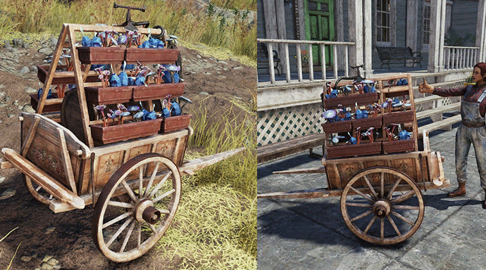スイスのフラワーカート｜ぬかキャン：Fallout 76 サバイバルガイド