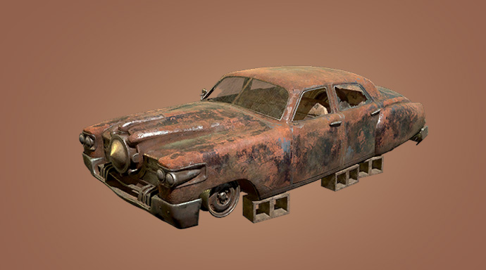 ホットロッドの女の子