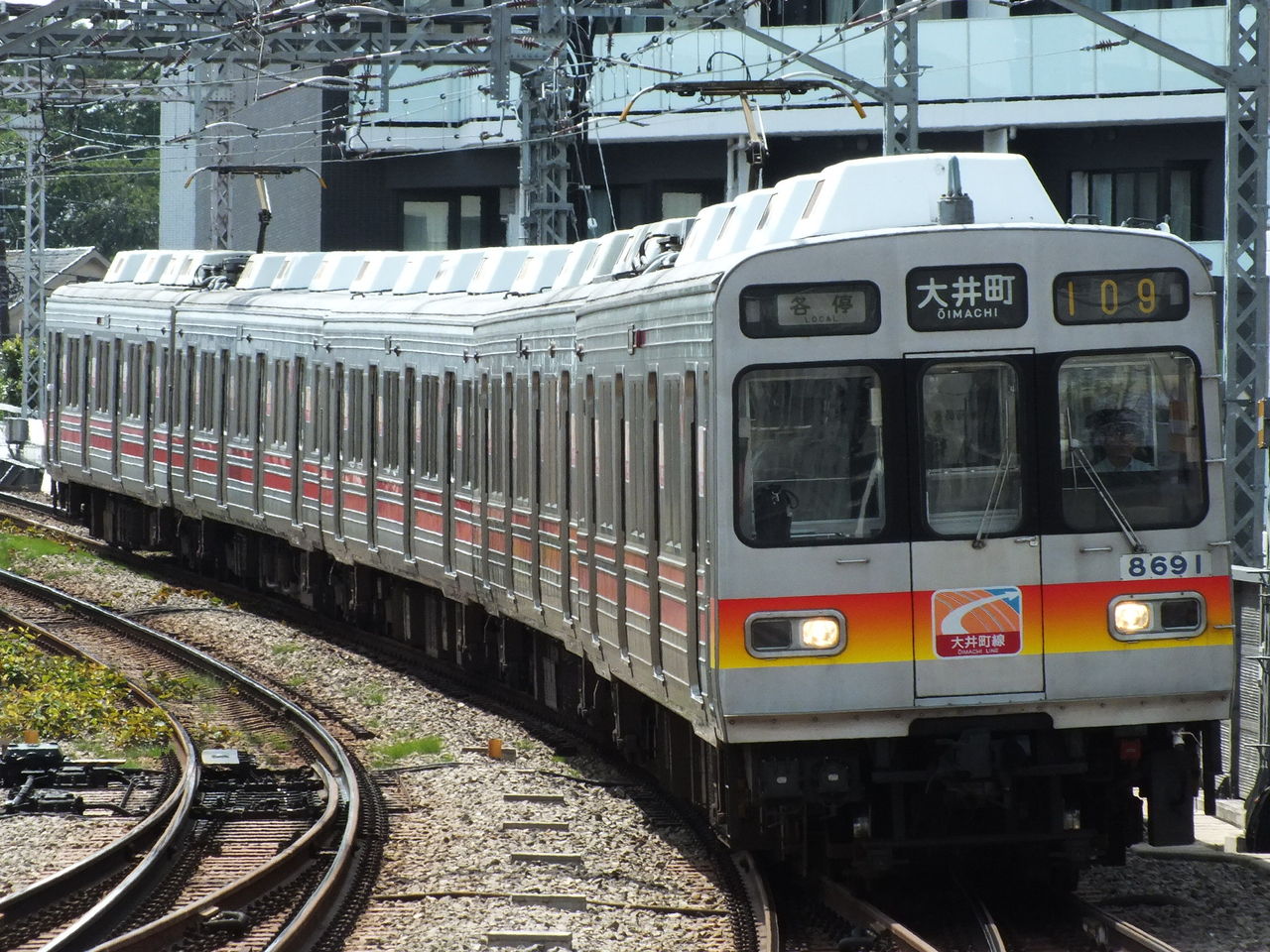 05.19 東急大井町線8090系を撮影する。Part1旗の台 : 大浦保線区