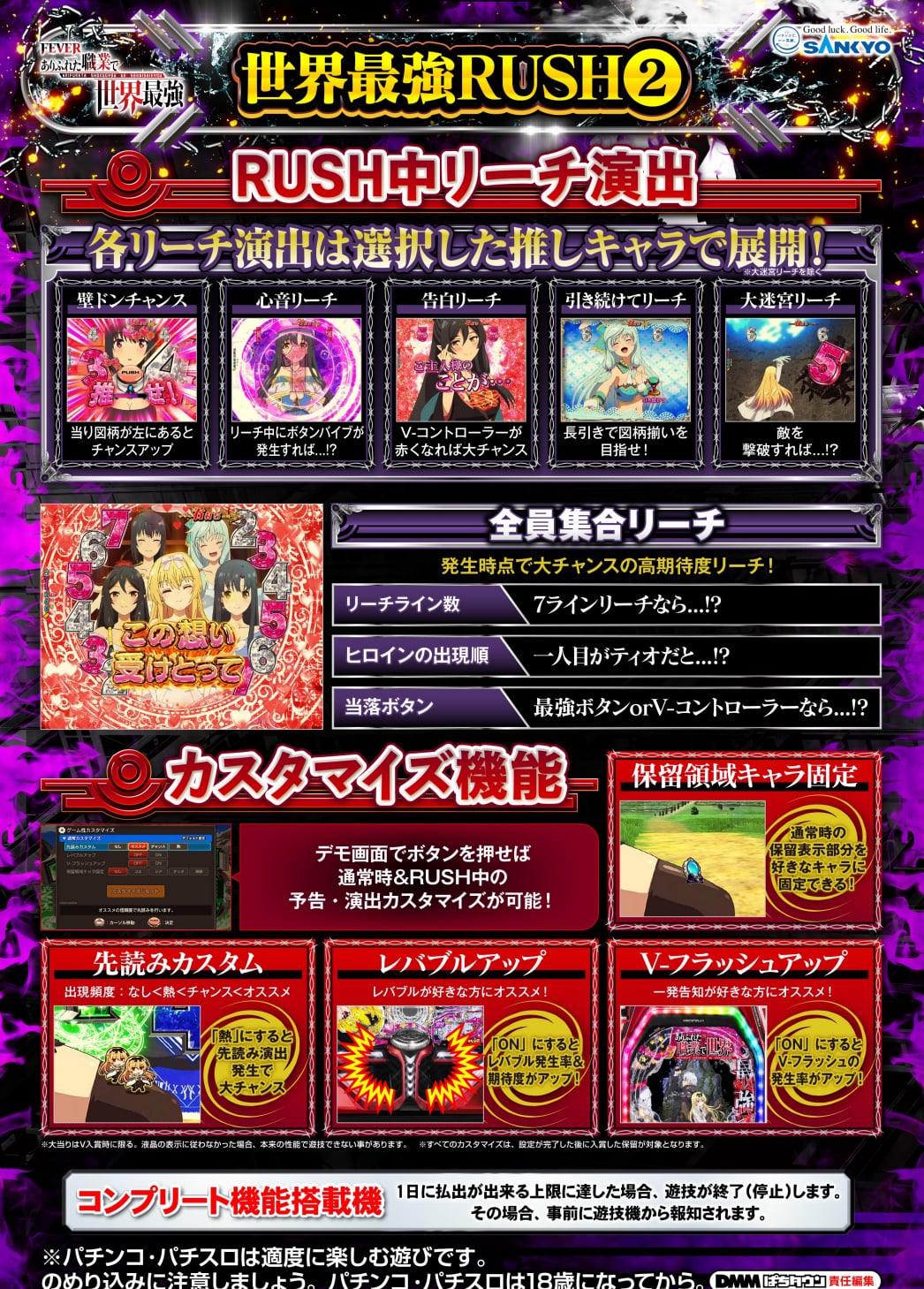 パチンコ・パチスロ.com : 【新台】SANKYO「PFありふれた職業で世界最強」公式HP公開で機種情報等判明！RUSH中の推しキャラ専用演出の詳細も！！！