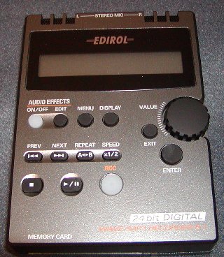 ボーナスで買ったもの（EDIROL R-1） : Sound Solitaire