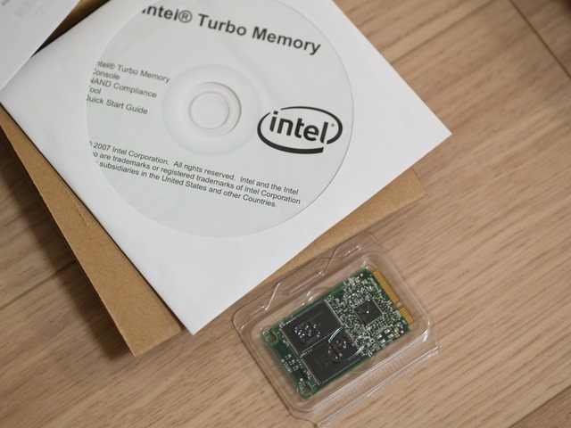 Intel Turbo Memory(1GB)をCore2duoマシンに装着 : 小さいって事は・・・