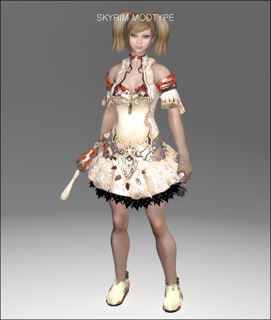 マグナカルタ2 ゼフィの衣装MOD : SKYRIM MODTYPE