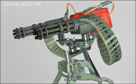 スカイリム TF2セントリーガンMOD : SKYRIM MODTYPE