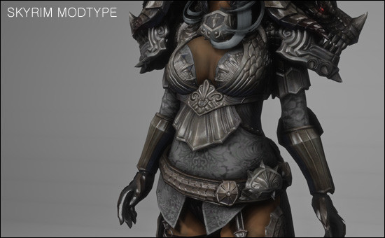 TERA 女性用重装防具MOD : SKYRIM MODTYPE