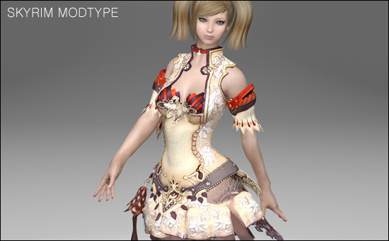 マグナカルタ2 ゼフィの衣装MOD : SKYRIM MODTYPE