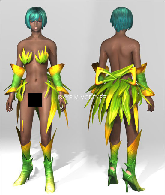 スカイリム 露出の高い踊り子のような衣装MOD : SKYRIM MODTYPE