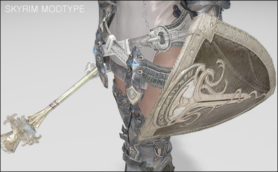 Priest Warrior Armor, and Holy Weapon : SKYRIM MODTYPE
