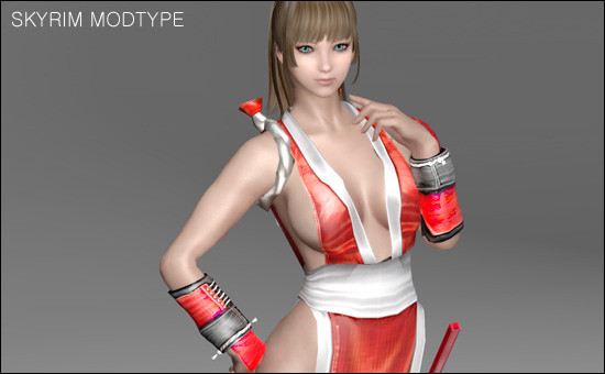 不知火舞の衣装MOD 2種類 : SKYRIM MODTYPE