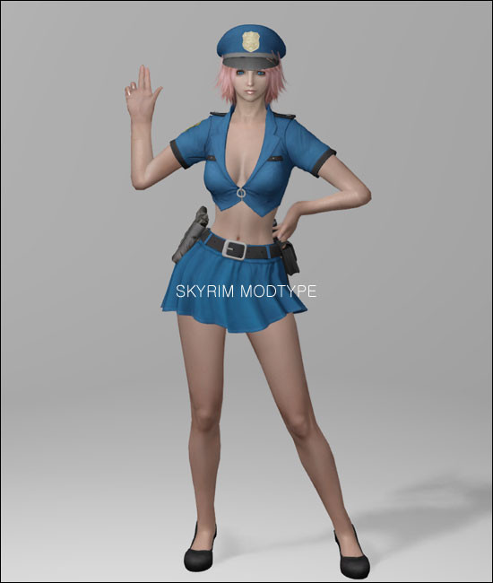 Cops Lady Uniform 2 : SKYRIM MODTYPE