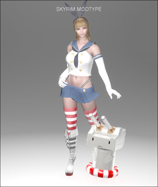 SKYRIM 島風の衣装MOD : SKYRIM MODTYPE