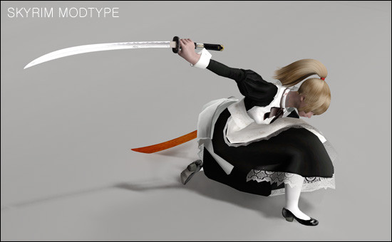 Freestyle katana MotionPack : SKYRIM MODTYPE