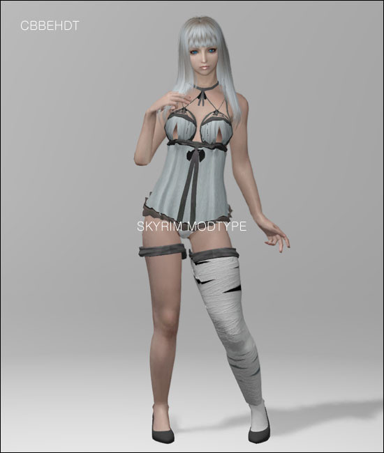ニーアレプリカント カイネの衣装MOD HDT追加 : SKYRIM MODTYPE