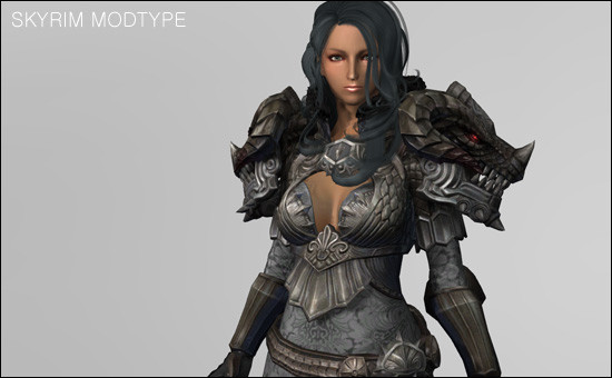 TERA 女性用重装防具MOD : SKYRIM MODTYPE