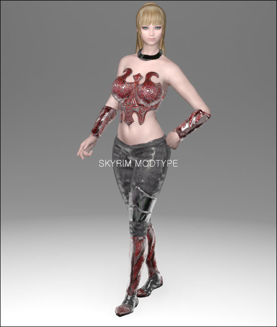 Newmiller's daedric armor CBBE : SKYRIM MODTYPE