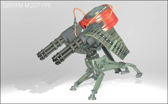 スカイリム TF2セントリーガンMOD : SKYRIM MODTYPE