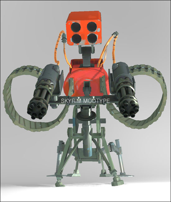 スカイリム TF2セントリーガンMOD : SKYRIM MODTYPE