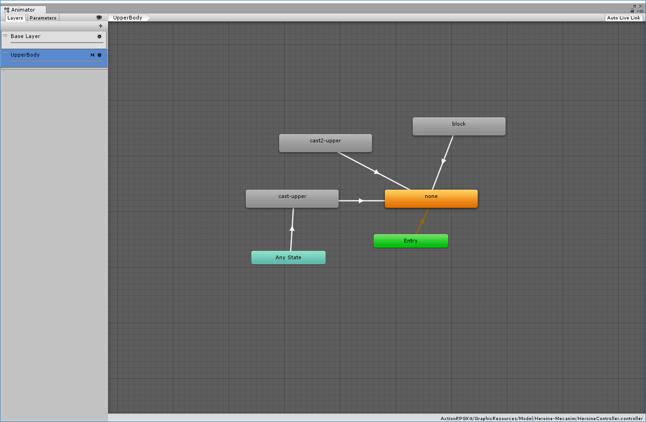 Animator Controllerを使う＆改造する : Unityアセット「Action-RPG Starter Kit」をいじるブログ