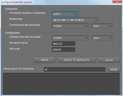 18. Bluetooth module configuration : 桃の絵日記