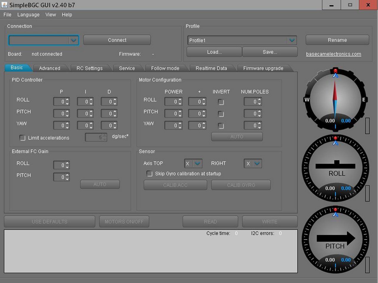 SimpleBGC GUI : 桃の絵日記