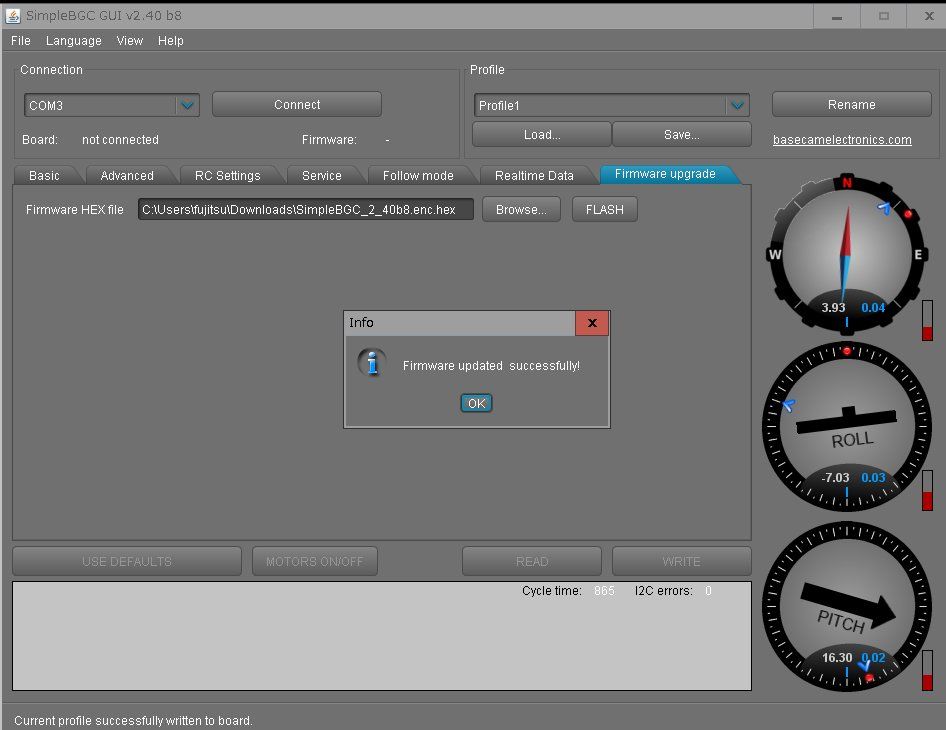 SimpleBGC 8ビットFirm : 桃の絵日記