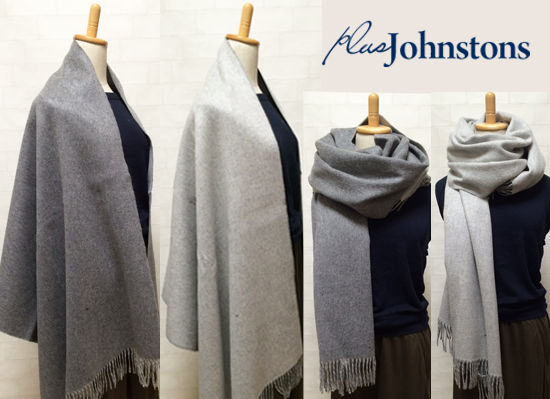 2015-2016AW新作】johnstons(ジョンストンズ)カシミアストール 2015-2016AW新作】johnstons(ジョンストンズ)カシミアストール
