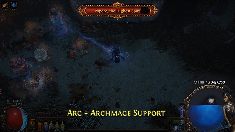 個人的PoEめも : StormbindとManaベースGem