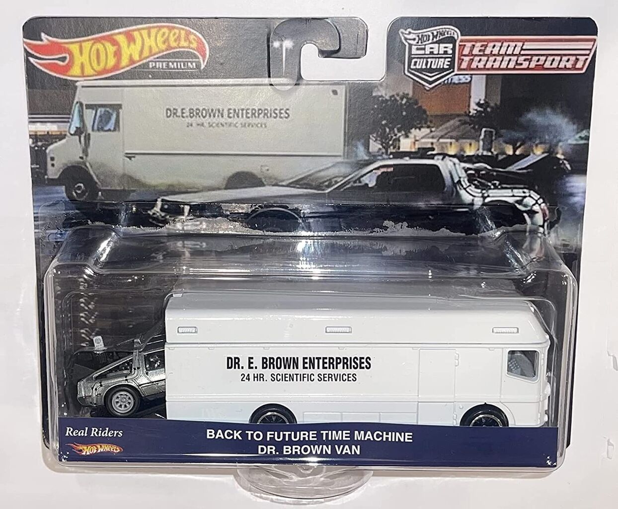 Hot Wheels Custom Team Transport Back to The Future TIME Machine 1987 ...