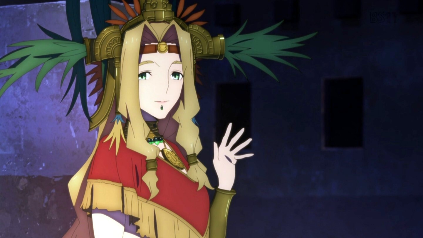 「Fate/Grand Order」FGO 18話感想 画像 燃えろ、闘魂！炎、神をも灼き尽くせシウ・コアトル！！ケツ姉の宝具もギル演説も熱い ...