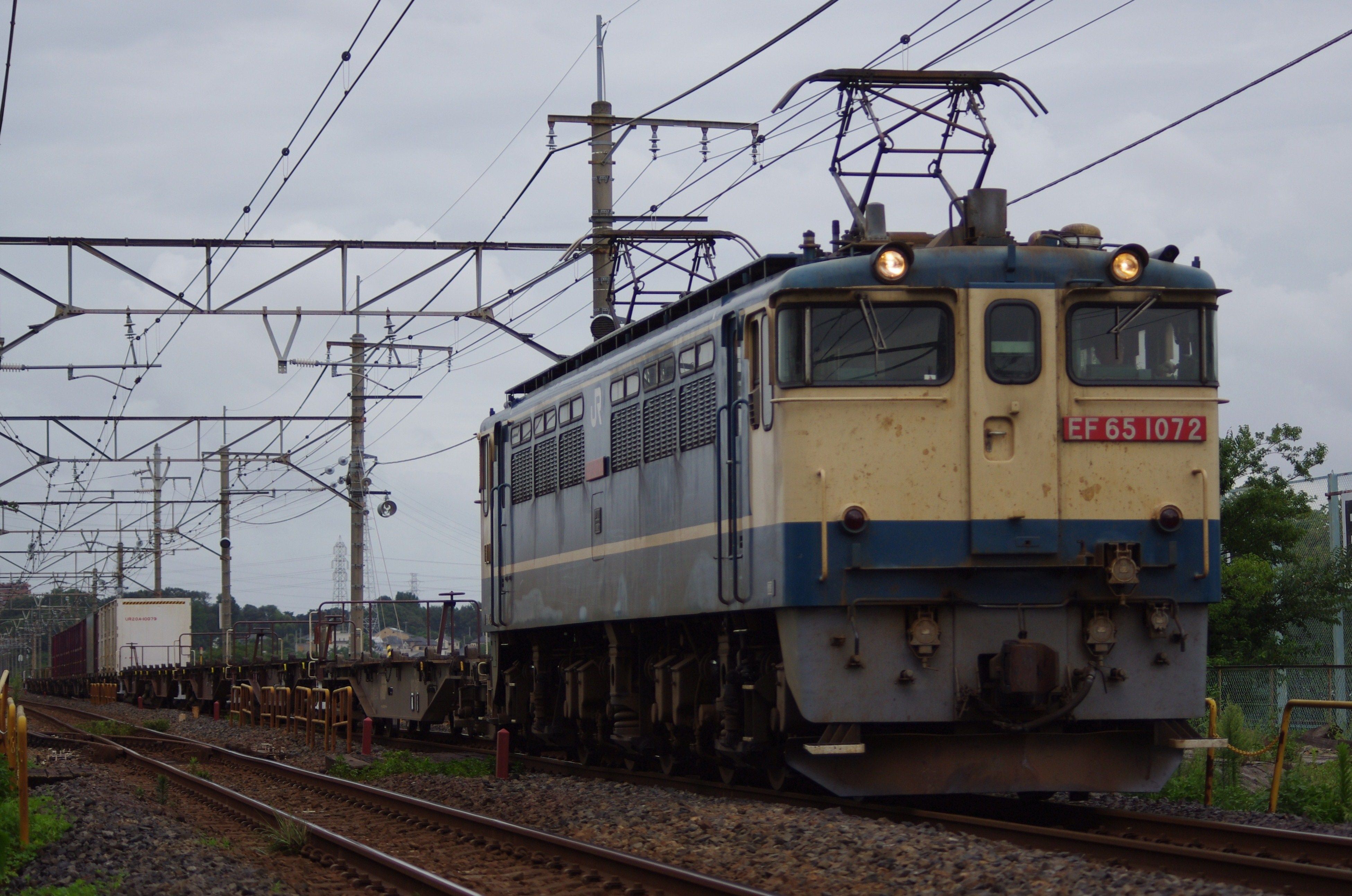 JR東日本/JR貨物 EF65 PF : EF65 1072 [新] 国鉄色 赤プレート