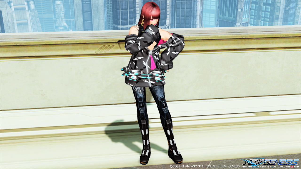 《PSO2･NGS》ARKSコーディネート部｡:《PSO2》パイロット[Ou]＋シャープ[Ba]と地雷風メイク？