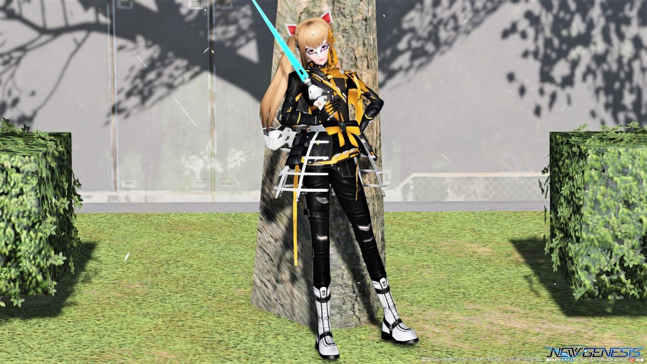 《PSO2･NGS》ARKSコーディネート部｡:《PSO2》★サードゥ[Ou]＋リデルM[Ba]で怪盗風コーデ