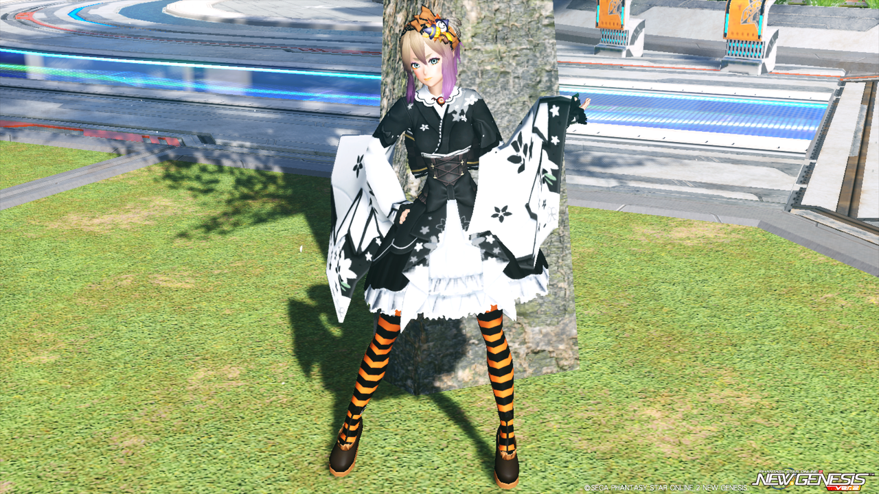《PSO2･NGS》ARKSコーディネート部｡:《PSO2》♡ヤヨイ[Ou]＋リリアック[Ba]の和ロウィンコーデ