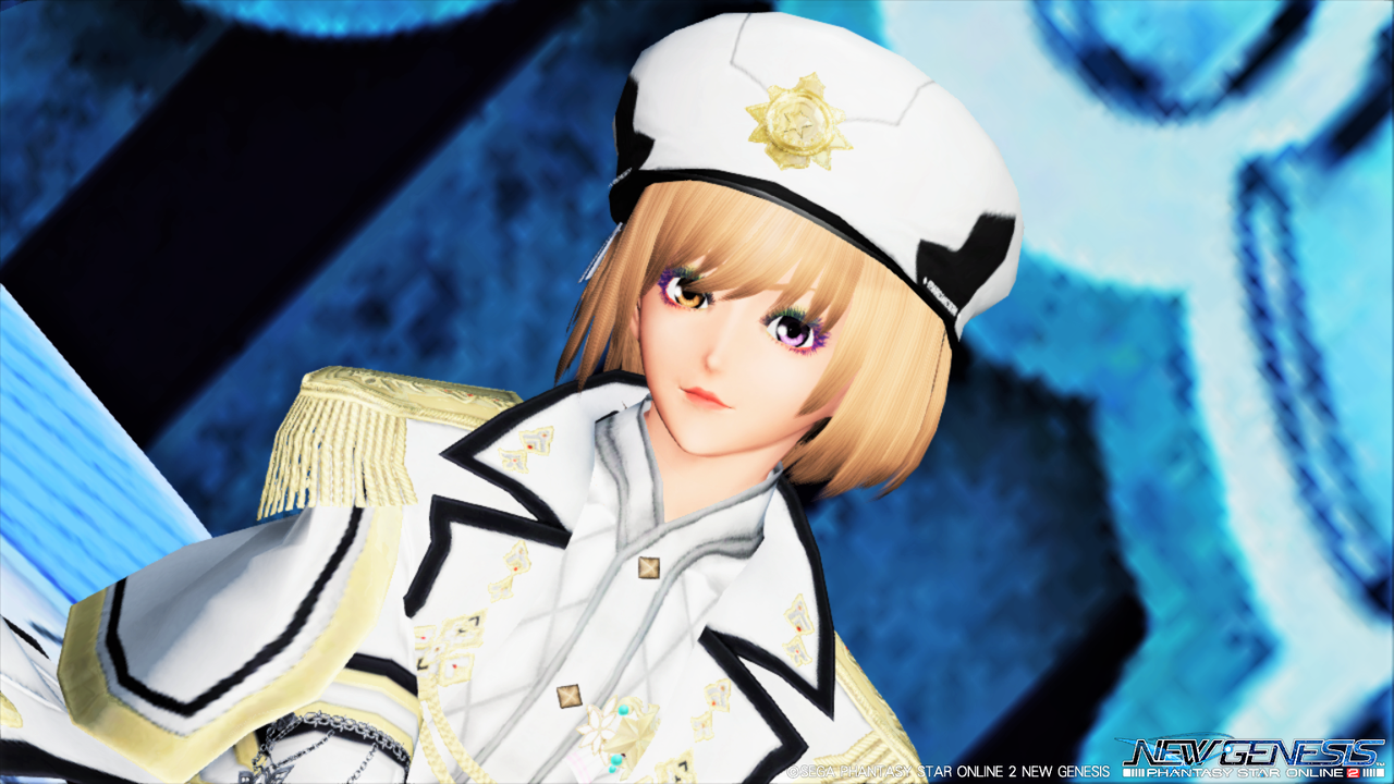《PSO2･NGS》ARKSコーディネート部｡:《PSO2》★メイヴィス[Ou]＋ビター[Ba]の軍服風コーデ＋メイク話を少々