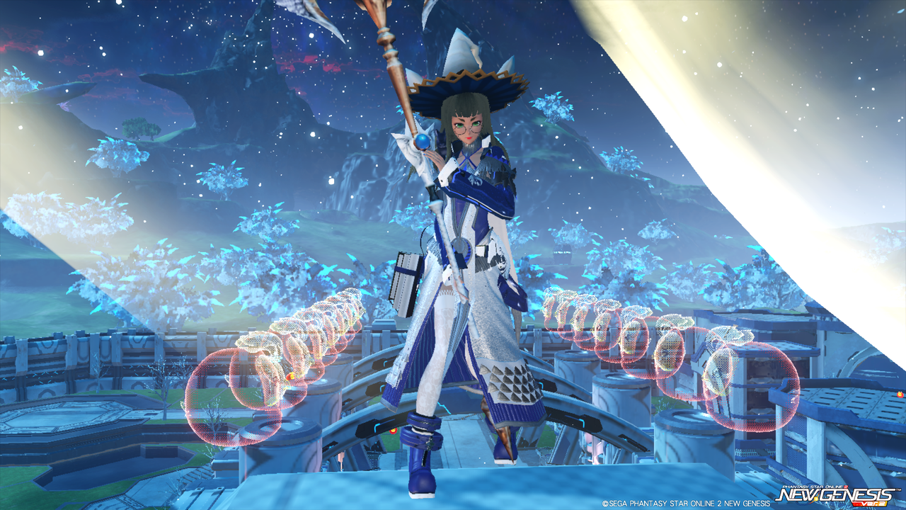 《PSO2･NGS》ARKSコーディネート部｡:《NGS》♡N-イノセント[Ou]＋プリマ[Ba]の魔法使い風コーデ