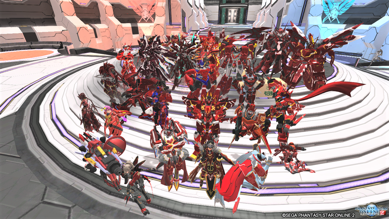 《PSO2･NGS》ARKSコーディネート部｡:《PSO2》 ｢赤キャスト集会｣に我がキャストアークスが参加してきまし･･･タ！