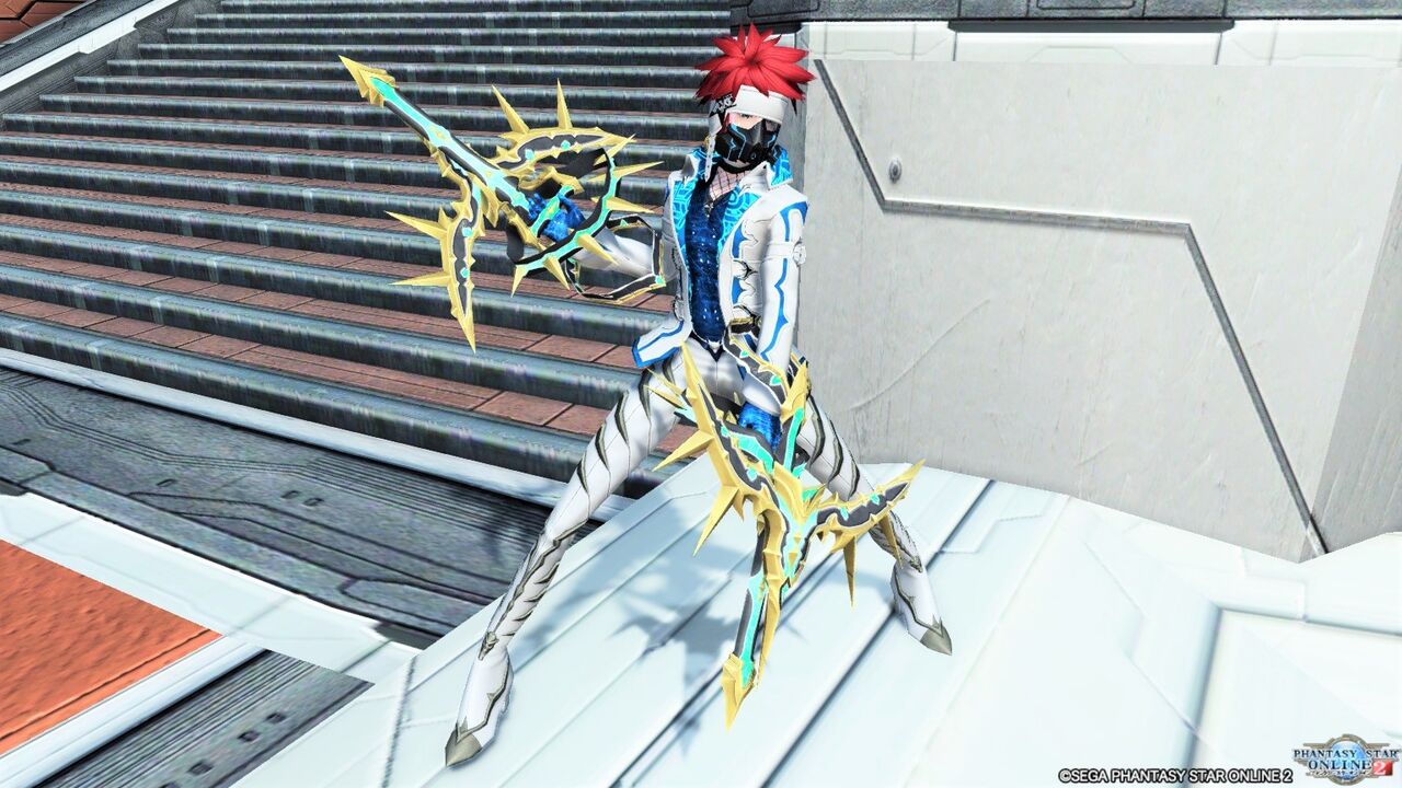 《PSO2･NGS》ARKSコーディネート部｡:《PSO2》サイバー風コーデ2種＋SS小技?話。