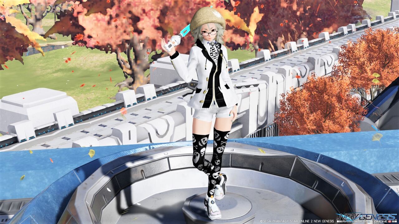 《PSO2･NGS》ARKSコーディネート部｡:《PSO2》♡パーカーF[Ou]＋アークスジャージF[Ba]の爽やか攻め?系ボーイッシュコーデ