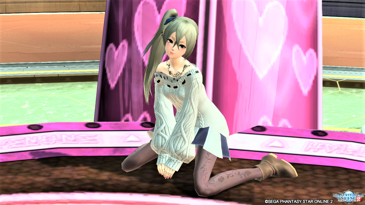 《PSO2･NGS》ARKSコーディネート部｡:《PSO2》♡オフショル[Ou]＋ストライプ[Ba]のシンプルkawaiiコーデ