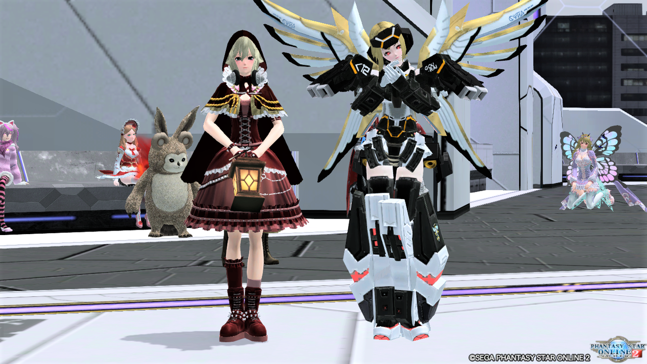 《PSO2･NGS》ARKSコーディネート部｡:《PSO2》 ♡ハッピー[Ou]＋ゴシックパンクワンピ[Ba]で集会に参加してきました