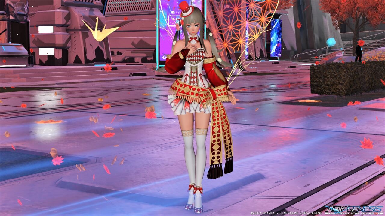 《PSO2･NGS》ARKSコーディネート部｡:《PSO2》♡ラクスバラディー[Ou]でクリスマス風コーデ2パターン